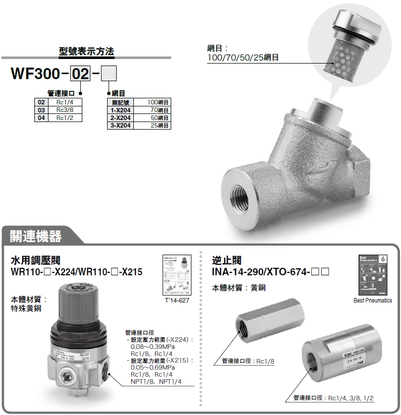 調壓閥/水用過濾器-三新股份有限公司